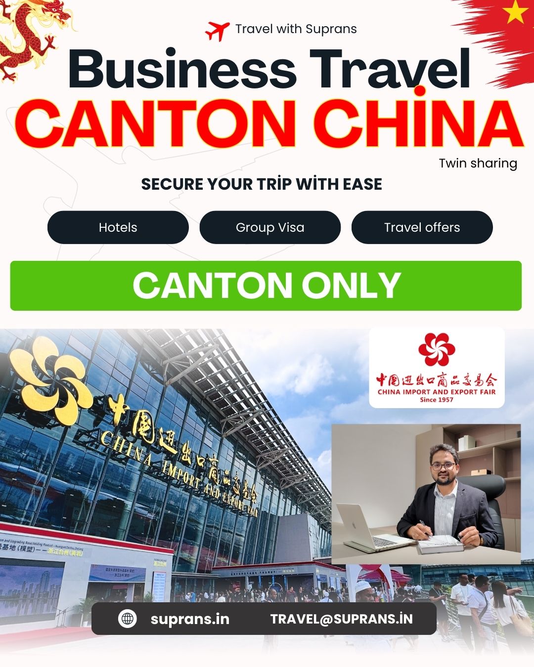 Canton Fair China 2025 Travel Package | Suprans Business Tour & Factor